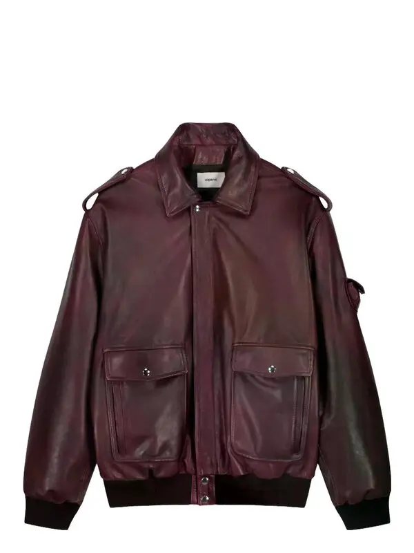 Coperni Oversized Leather Jacket - Red