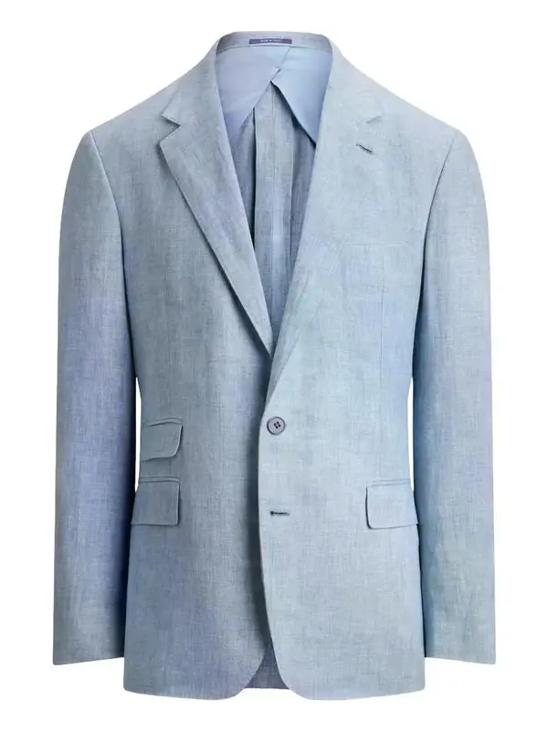 Ralph Lauren Purple Label Glenn Delave Double-breasted Blazer - Blue