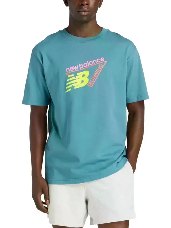 NEW BALANCE Logo-print T-shirt - Blue