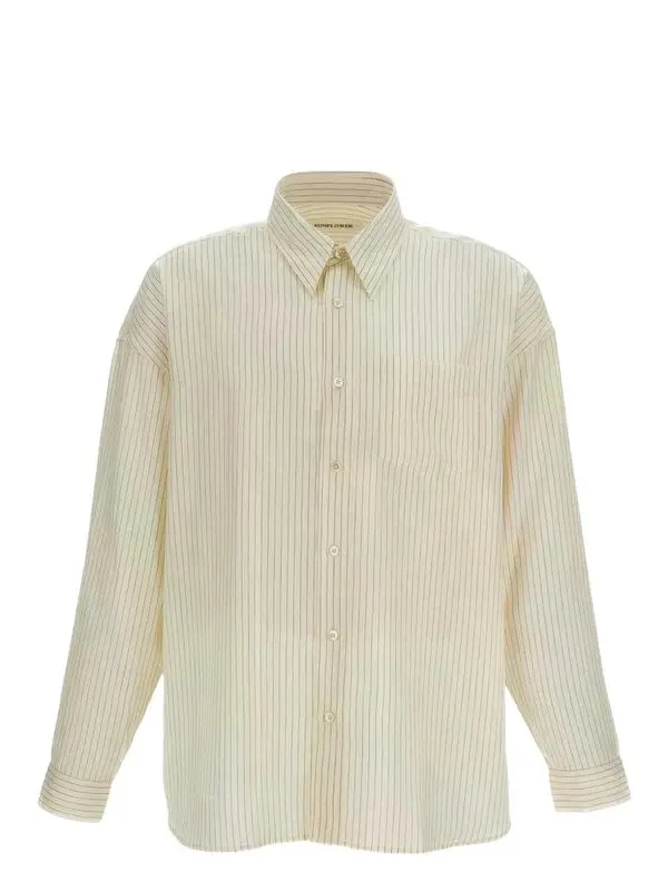 SUNFLOWER Striped Oversize Shirt - Neutrals