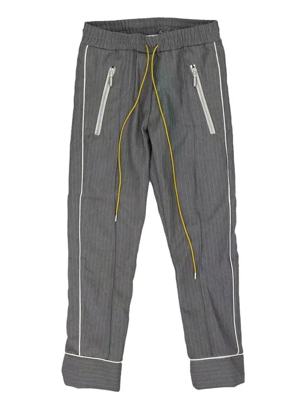 Rhude Smoking Pinstriped Track Pants - Grey