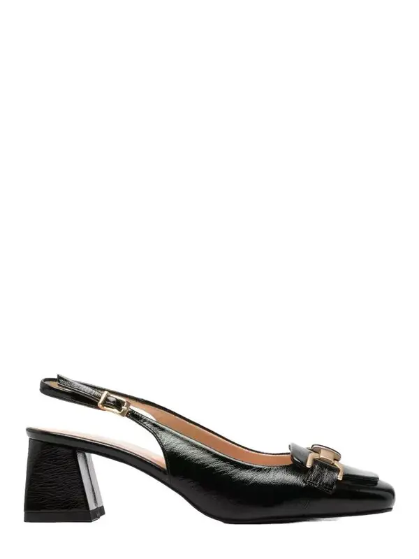SERGIO MORETTI FIRENZE Buckle-detail Slingback Pumps - Black