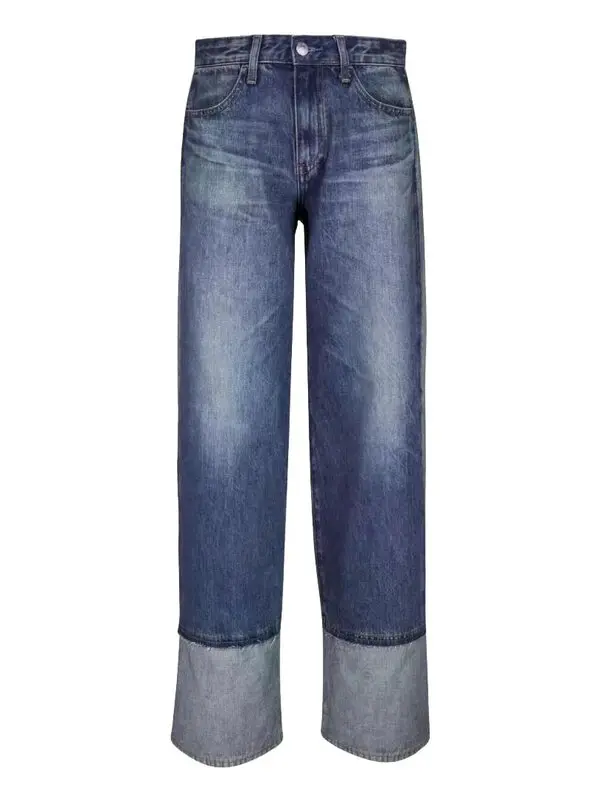 Ag Adria Contrast-panel Jeans - Blue
