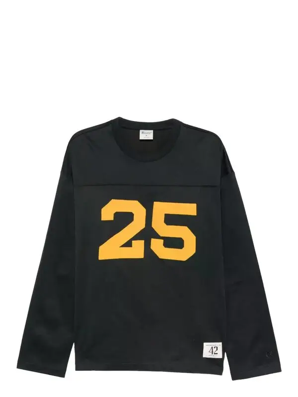 Champion Logo-print Long-sleeve T-shirt - Black