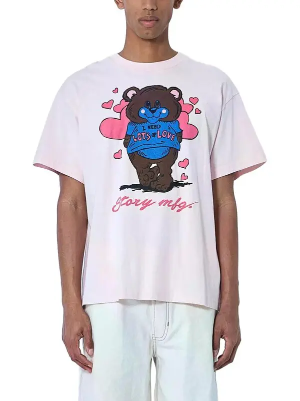 STORY MFG. Cotton Graphic Print T-shirt - Pink