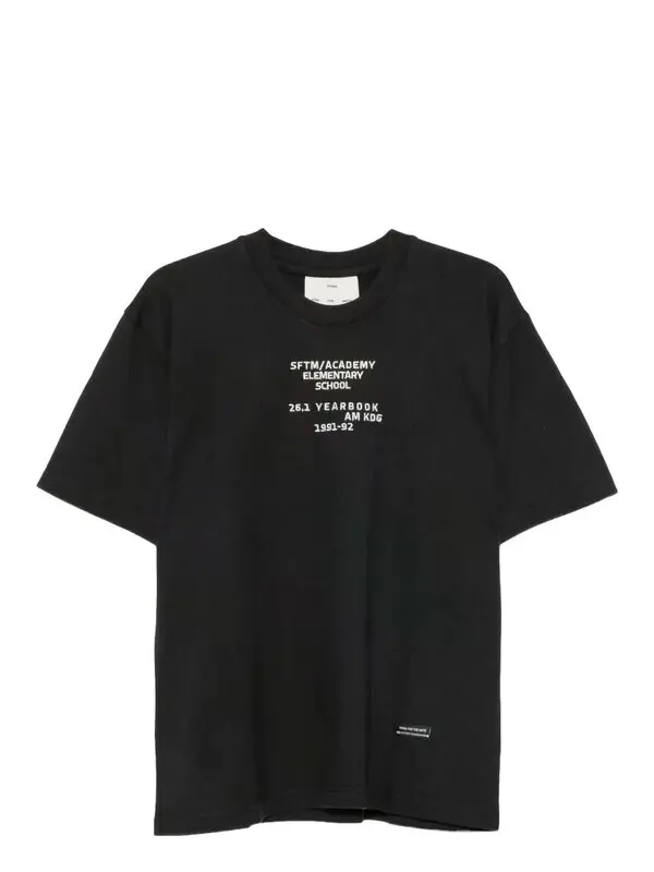 SONG FOR THE MUTE Slogan-print T-shirt - Black