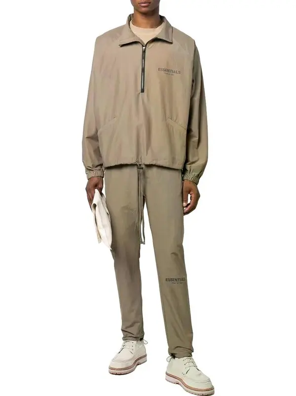 Fear Of God Logo Print Track Pants - Green
