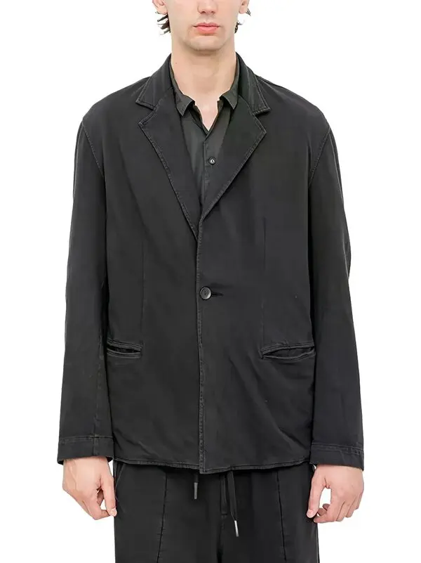Andrea Ya'aqov Exposed-seam Single-breasted Blazer - Black