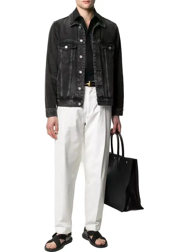Dolce & Gabbana Pinstripe Long-sleeve Cotton Shirt - Black