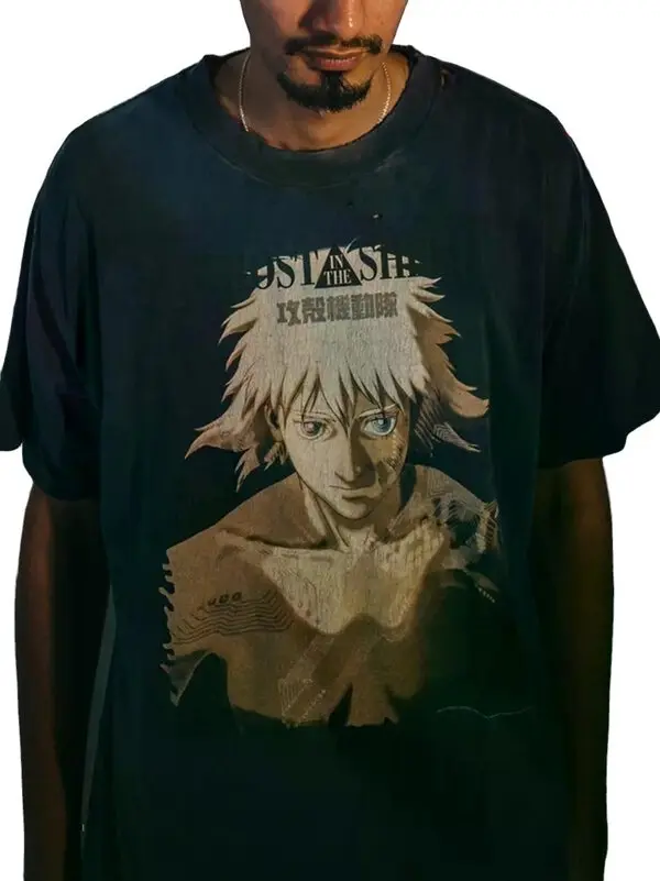 SAINT MXXXXXX Graphic-print T-shirt - Blue