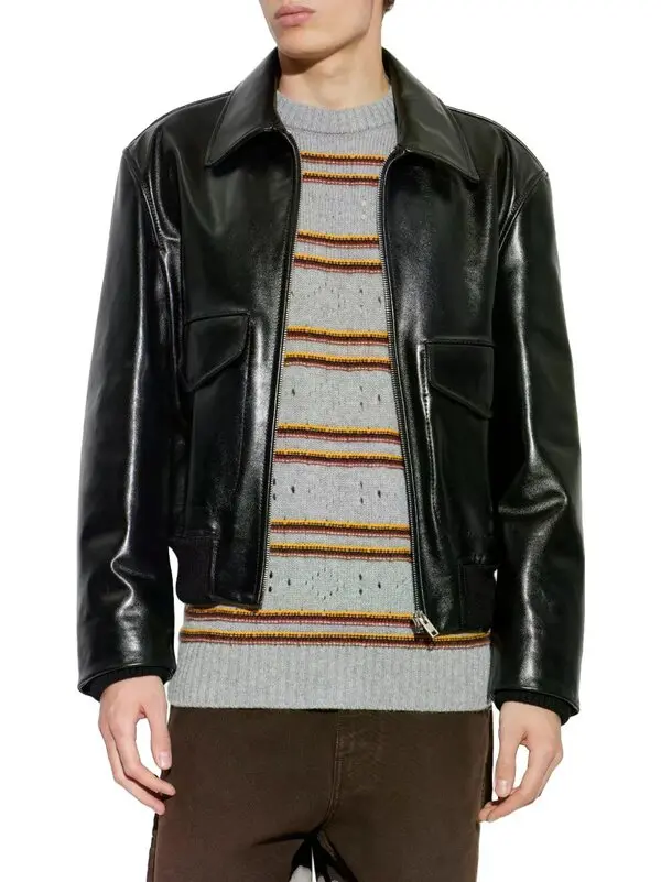 Marni Leather Jacket - Black