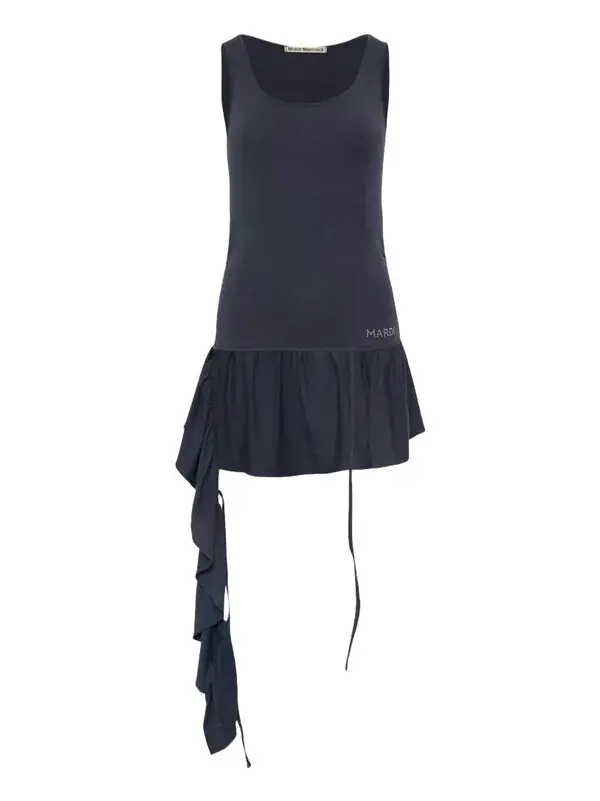 Mardi Mercredi Sleeveless Ruffle Hem Top - Blue