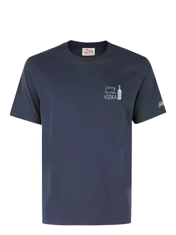 MC2 SAINT BARTH Portofino Embroidered T-shirt - Blue