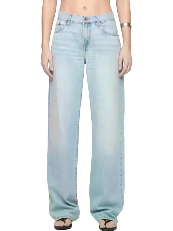 RE/DONE Loosie Faded-effect Jeans - Blue