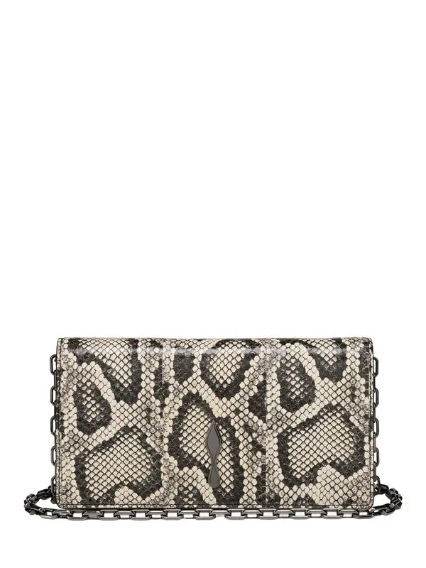 CHRISTIAN LOUBOUTIN Bettina Clutch Bag - Grey