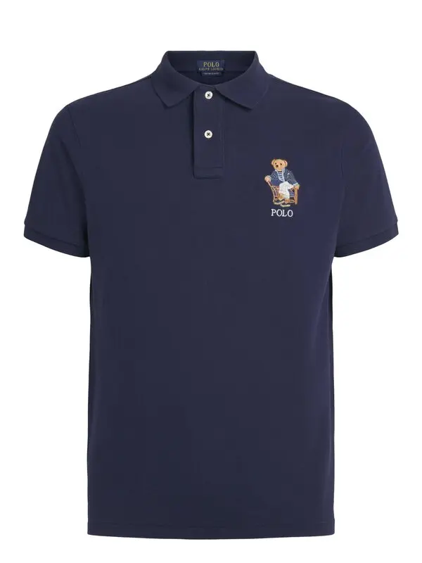 Polo Ralph Lauren Cotton Polo Bear Polo Shirt - Navy
