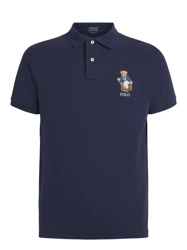 Polo Ralph Lauren Cotton Polo Bear Polo Shirt - Navy