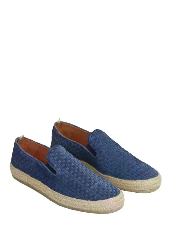 Officine Creative Bowline Woven-effect Slip-on Shoes - Blue