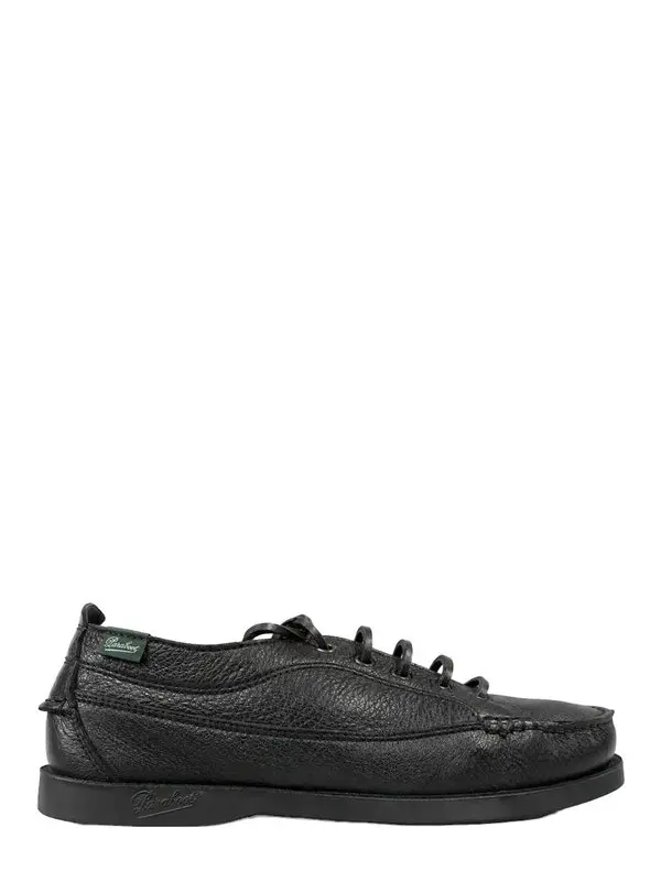 Paraboot Grained Leather Derby Shoes - Black