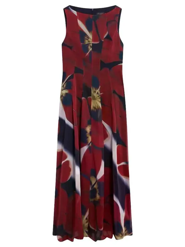 Ted Baker London Laynia Floral-print Bubble Hem Maxi Dress - Blue