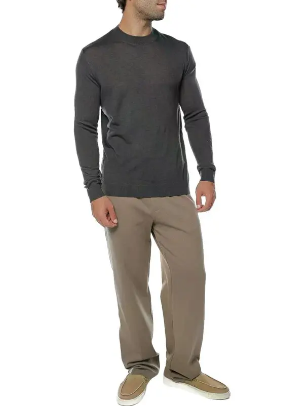 Emporio Armani Fine-knit Wool Sweater - Grey