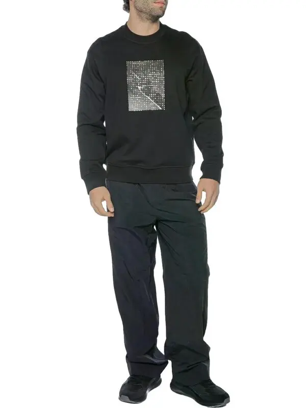 Armani Exchange Logo Print Sweatshirt - Black