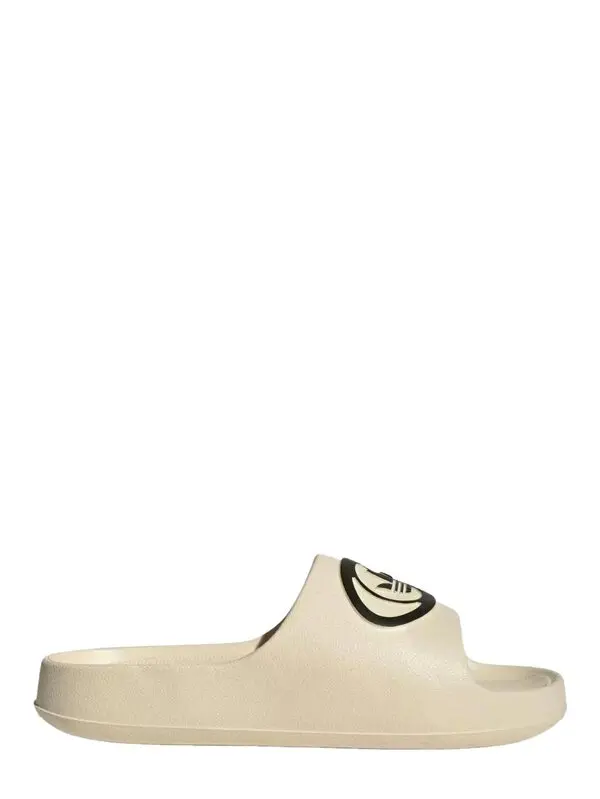 Adidas Adilette Slides With Logo Patch - Neutrals