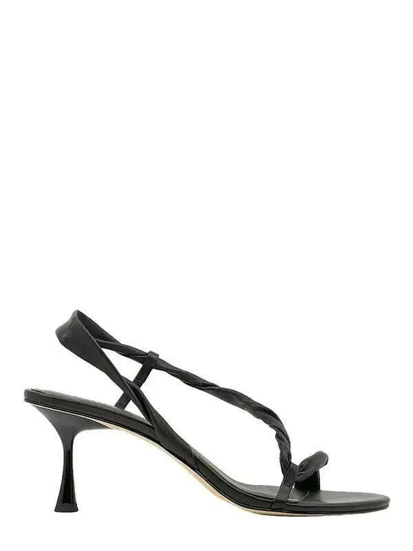 Studio Amelia Siena Twisted-strap Sandals - Black