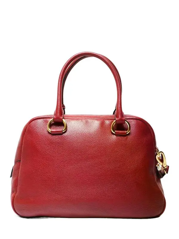 Prada Vitello Phenix Handbag - Red