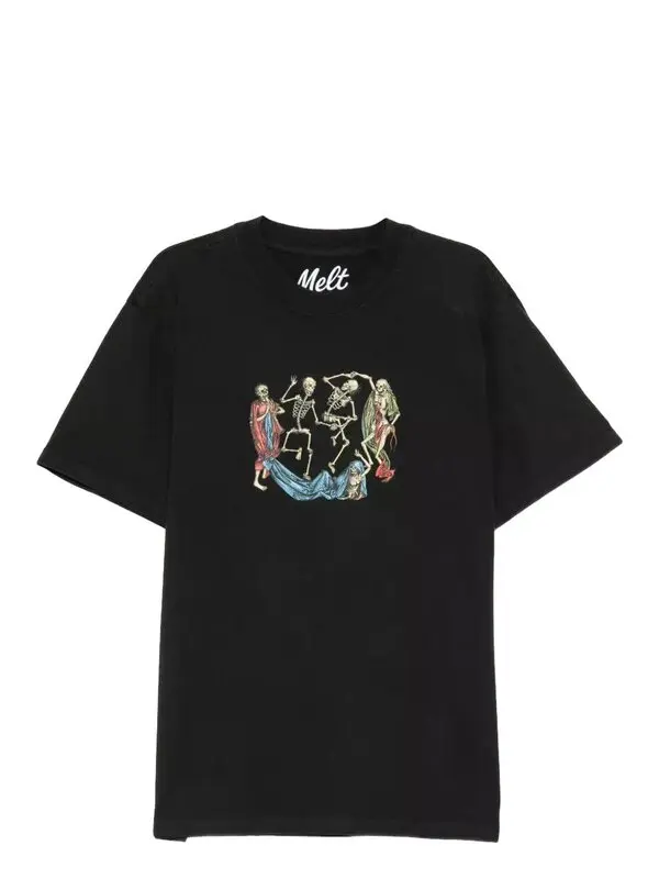 MELT Skeleton-print T-shirt - Black