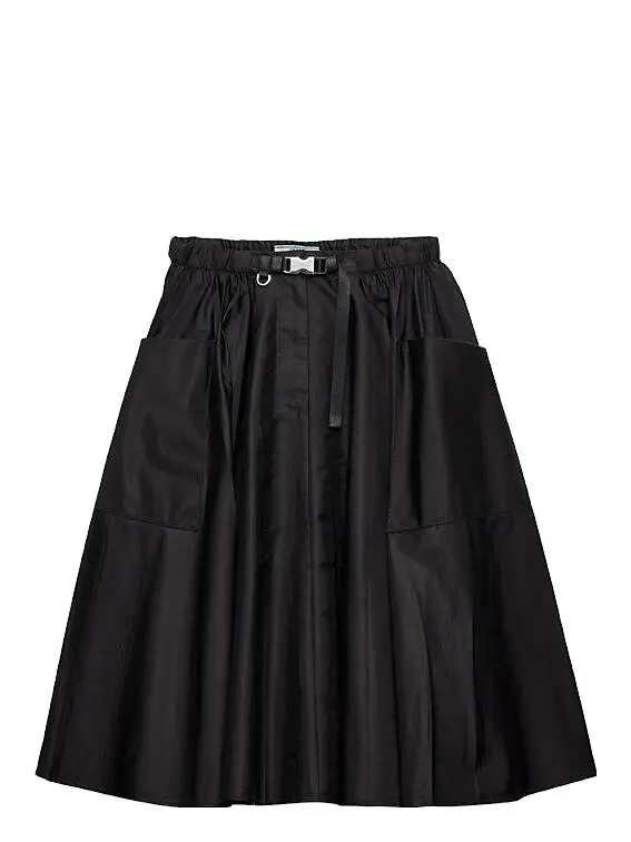 Prada Re-nylon Circle Midi Skirt - Black