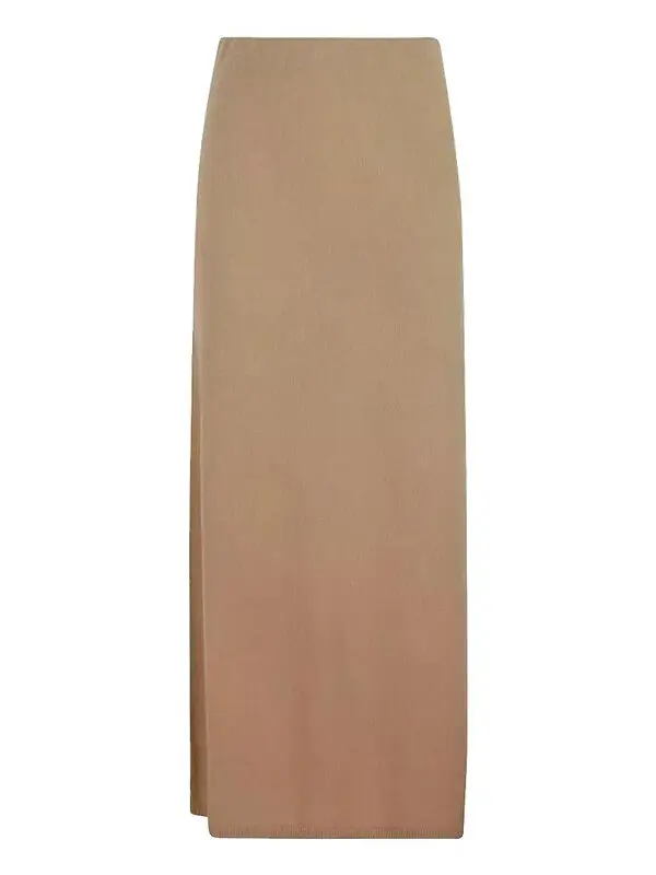 Gabriela Hearst Knitted Cashmere Skirt - Neutrals