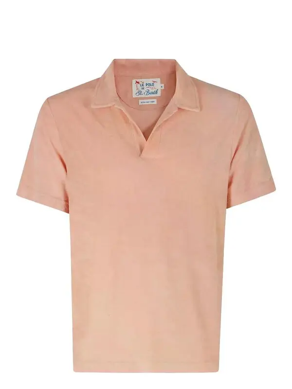 MC2 SAINT BARTH Jeremy Terry-cloth Polo Shirt - Pink
