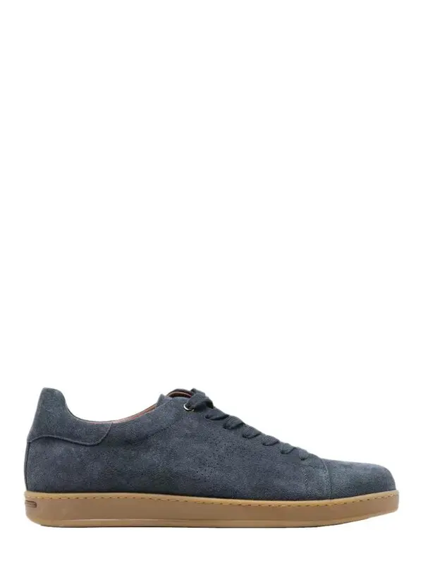 ALBERTO GOZZI Suede Lace-up Sneakers - Blue