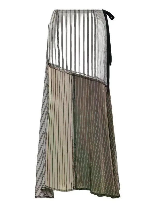 MAISON MARGIELA Patchwork Maxi Skirt - Grey