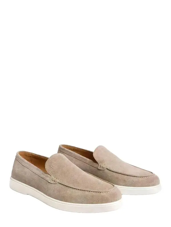 POCHE PARIS Suede Loafers - Neutrals
