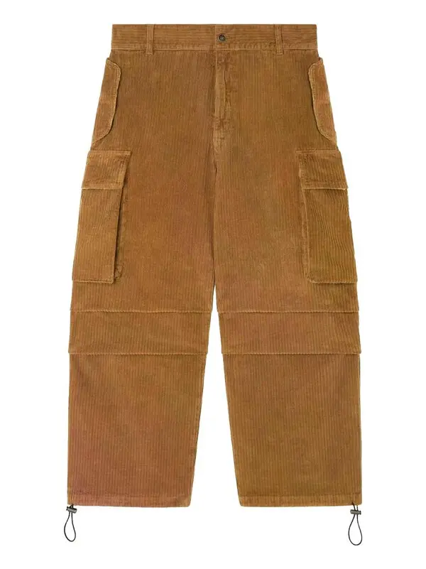 Alanui Velvet Corduroy Cargo Pants - Brown