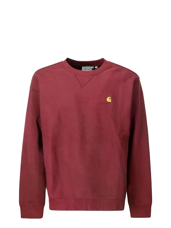 Carhartt Work In Progress American Script Sweatshirt - Red