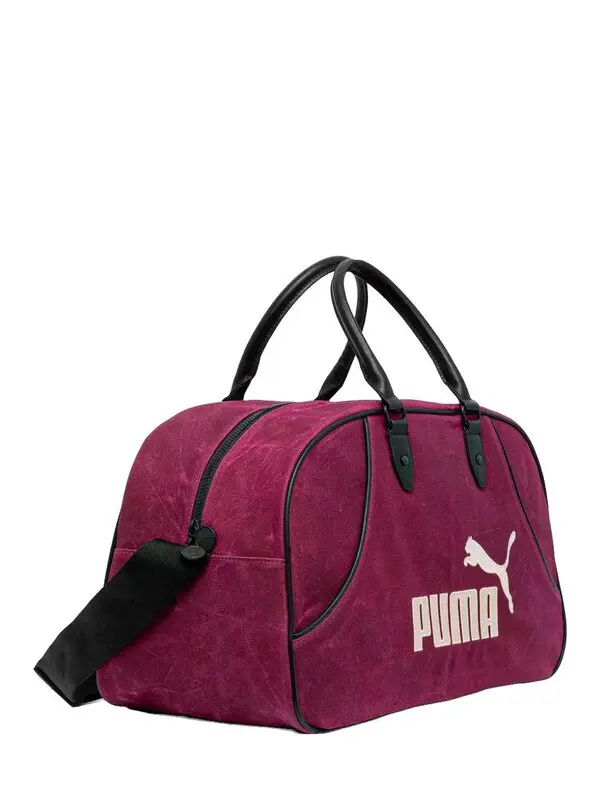 PUMA Logo-embroidered Holdall Bag - Red
