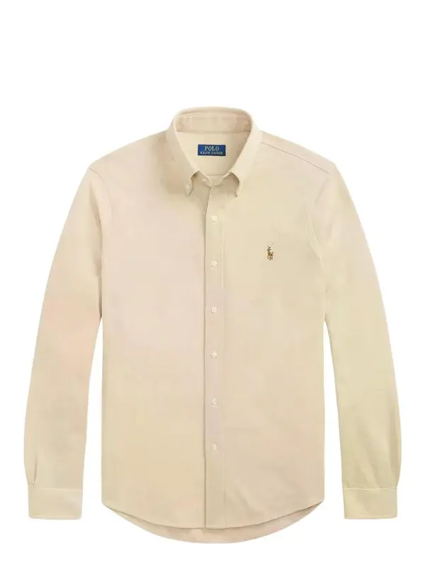 Polo Ralph Lauren Embroidered Pony Button-down Shirt - Neutrals
