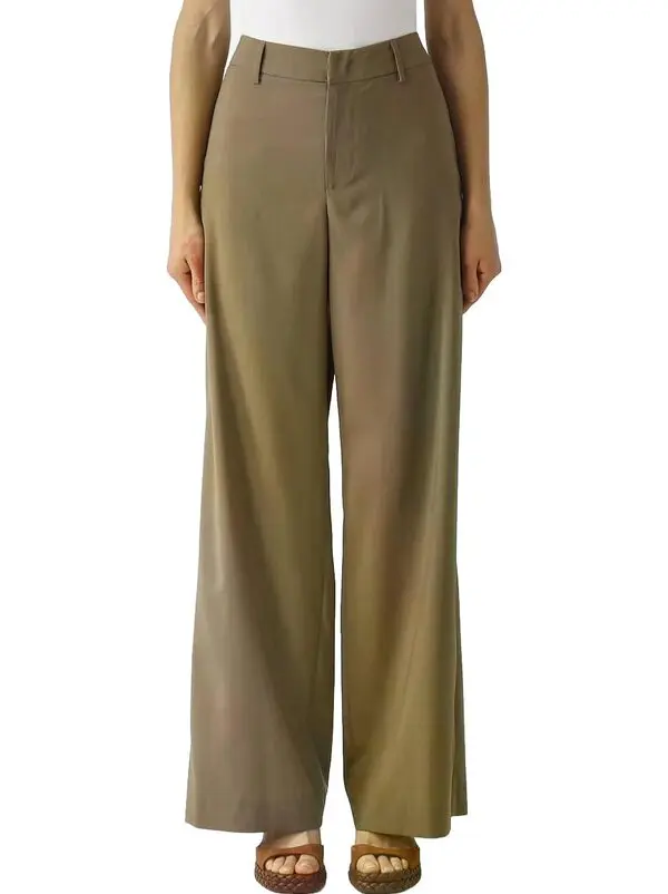 PT TORINO Wide-leg Elasticated-waist Trousers - Brown