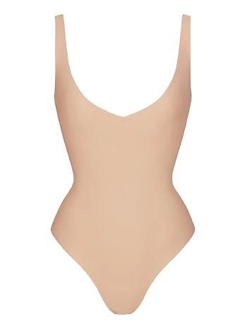 SKIMS Body Plunge Bodysuit - Clay