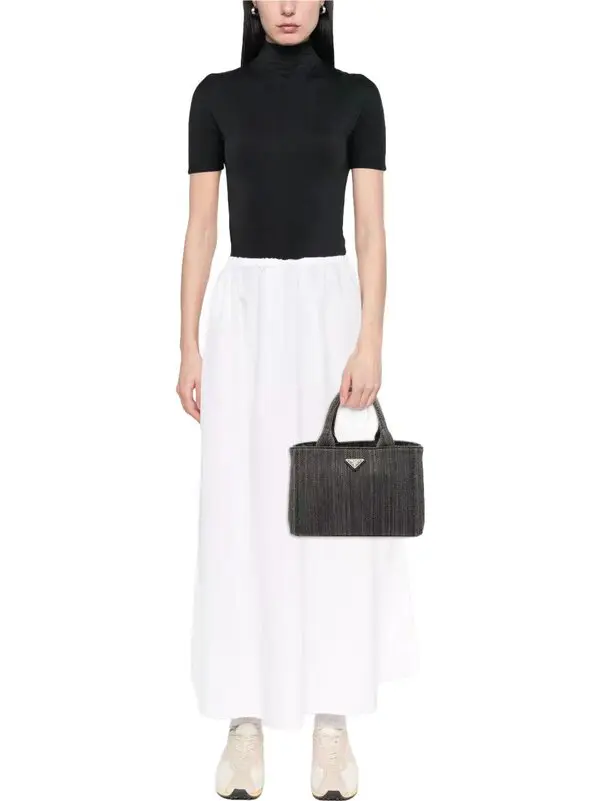 Prada 2013-2026 Small Canvas Canapa Satchel - Grey