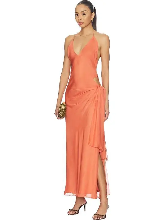 Bardot Cyrel Cut Out Maxi Dress In . Also - Rust