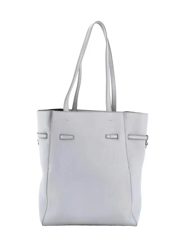 Givenchy Voyou North South Leather Small Tote Bag - Grey