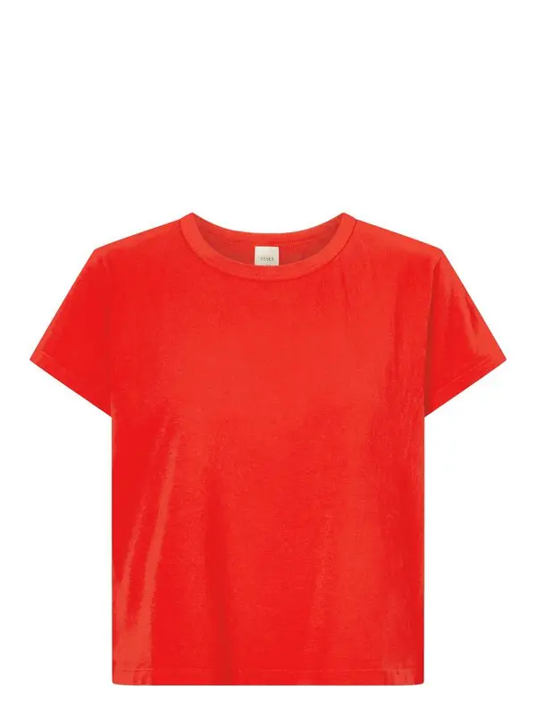 LESET The Margo Cotton-jersey T-shirt - Red