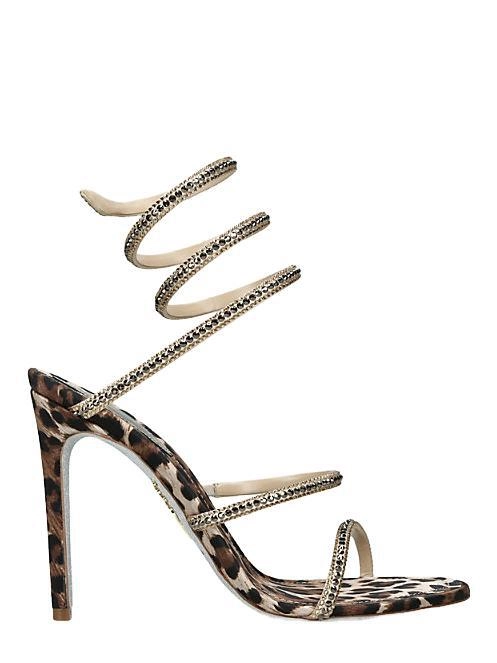 Rene Caovilla Leo 105 Embellished Stiletto Sandals - Mult/other