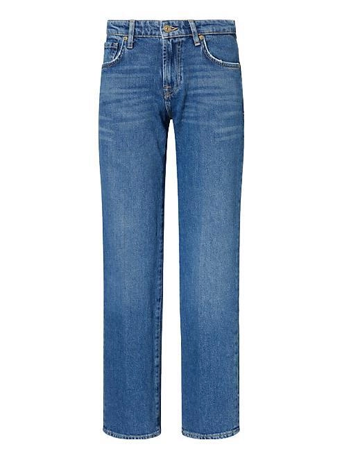 7 For All Mankind Calie Straight-leg Cotton Denim Jeans - Explorer