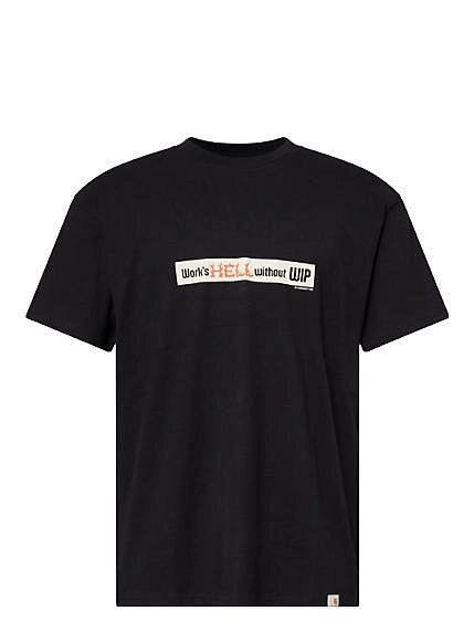 Carhartt Work In Progress Bumper Sticker Short-sleeve Cotton T-shirt - Black