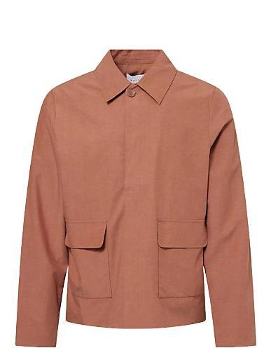 RAITH Diego Tailored Patch-pockets Woven Jacket - Rust